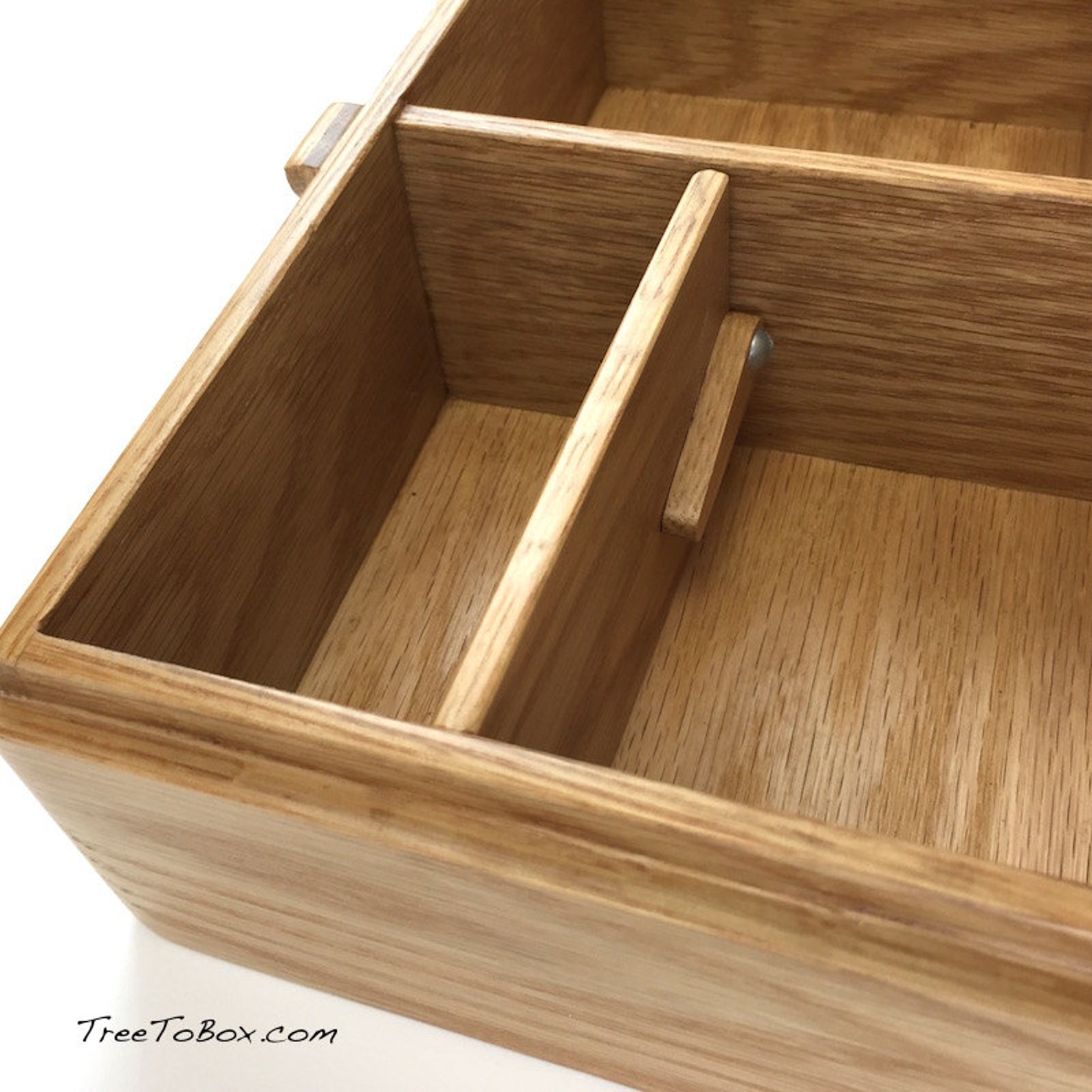 Oak Doublewide Recipe Box - Etsy
