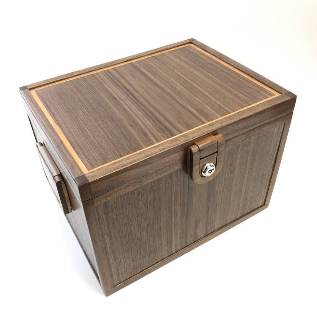 Keepsake Box With Wooden Hinge Handles and Latch - Etsy