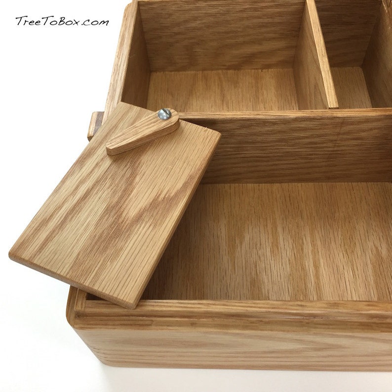 Oak Doublewide Recipe Box - Etsy
