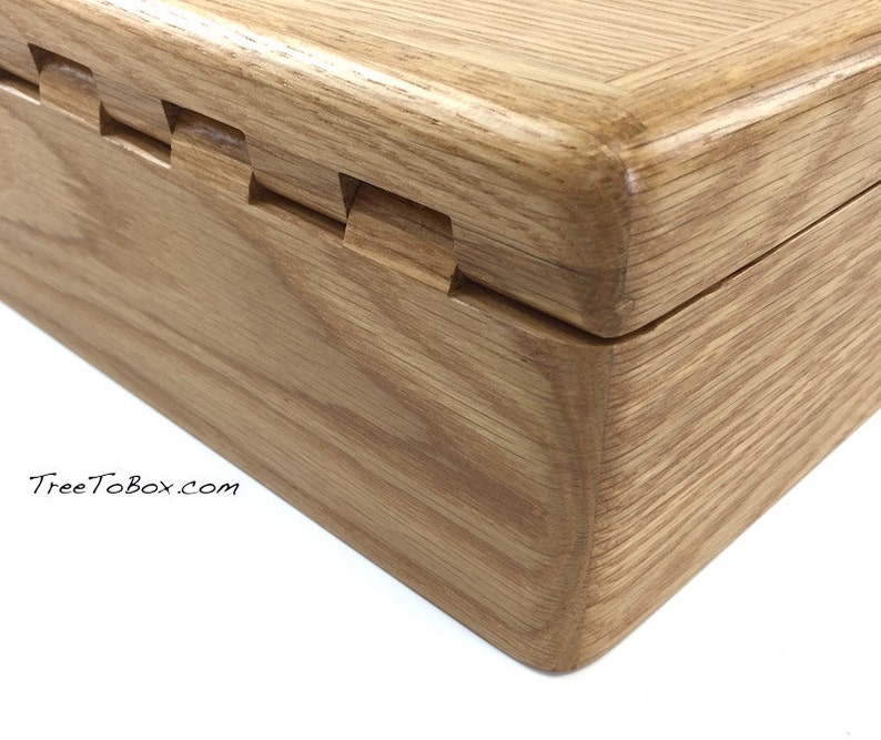 Oak Doublewide Recipe Box - Etsy