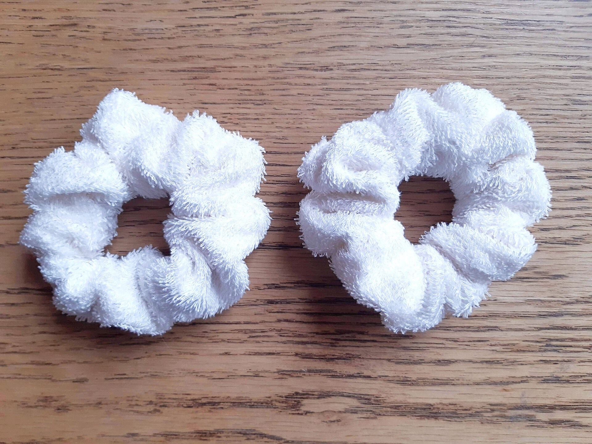 Bambú blanco towelling scrunchie super suave - Etsy España