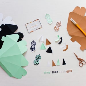 Teepee Party Box. Party Favor Boxes for Boho Birthday Party. Tribal ...