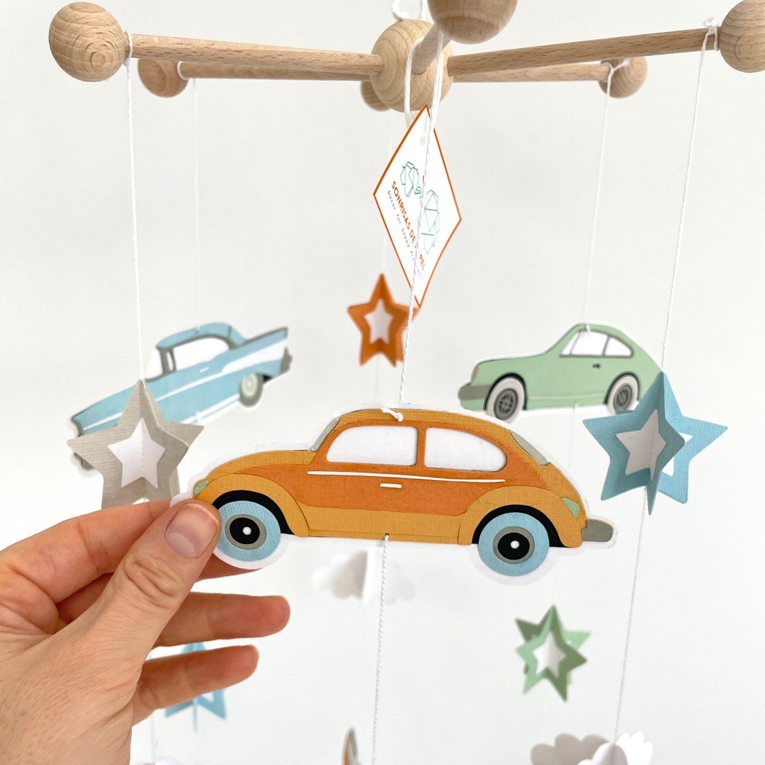 Cars Baby Mobile for Newborn Gift. Classic Cars Mobile for Baby Boy ...