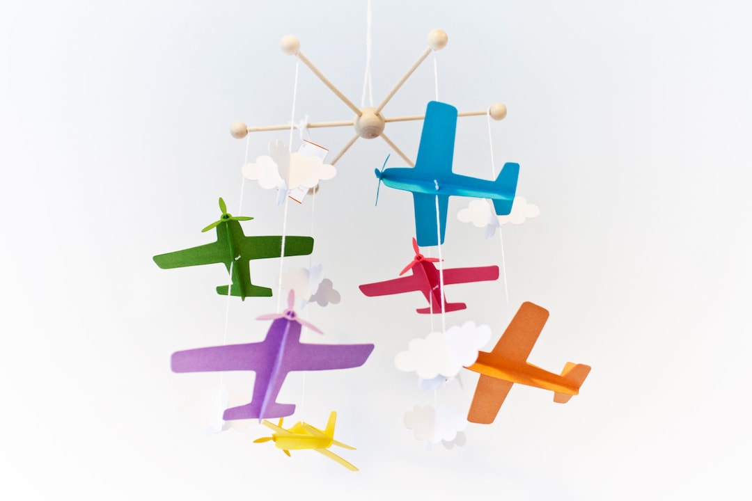 Colorful Mobile. Baby Mobile Colorful Airplanes. Infant Mobile to ...