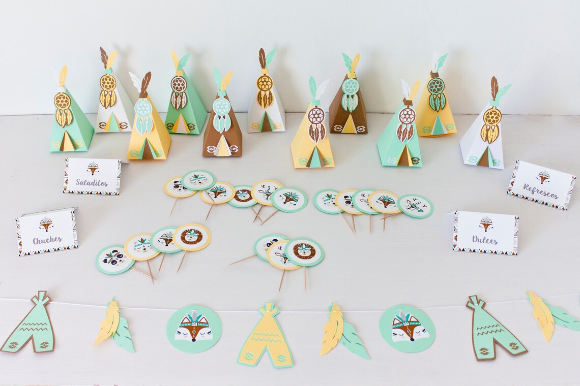 Teepee Party Box. Party Favor Boxes for Boho Birthday Party. - Etsy