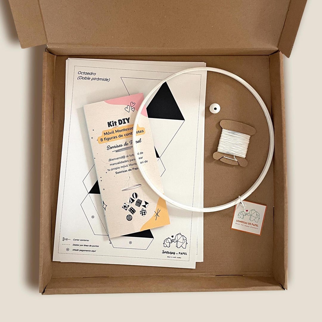 DIY Montessori Mobile Kit. Munari High Contrast Mobile. Baby Shower ...