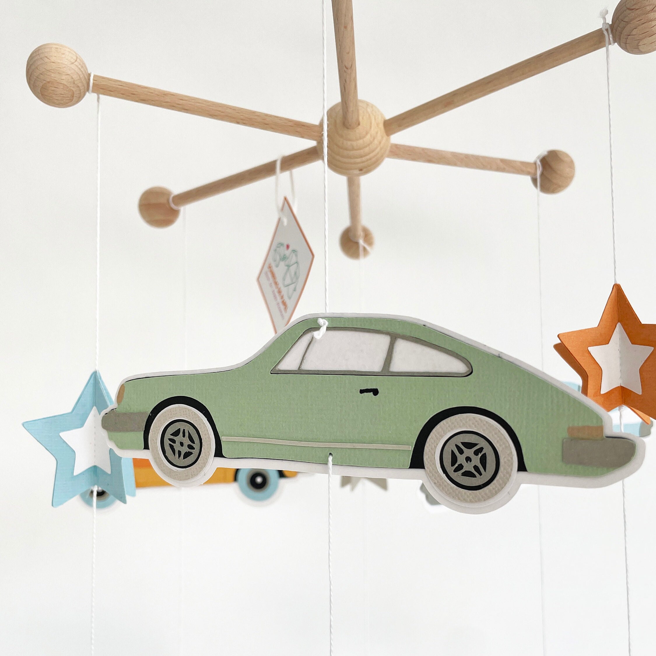 Cars Baby Mobile for Newborn Gift. Classic Cars Mobile for Baby Boy ...