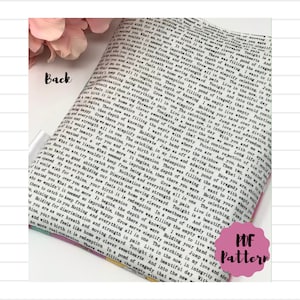 Sewing Pattern-patchwork Book Sleeve PDF Pattern, Book Sleeve Pattern ...