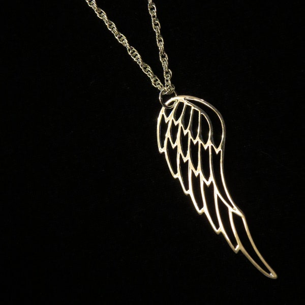 Open Angel Wings Necklace - Etsy