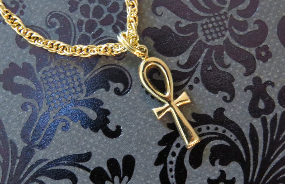 Cleopatra Ankh Egyptian Eternal Cross Anklet Ankle Bracelet 24 Karat ...