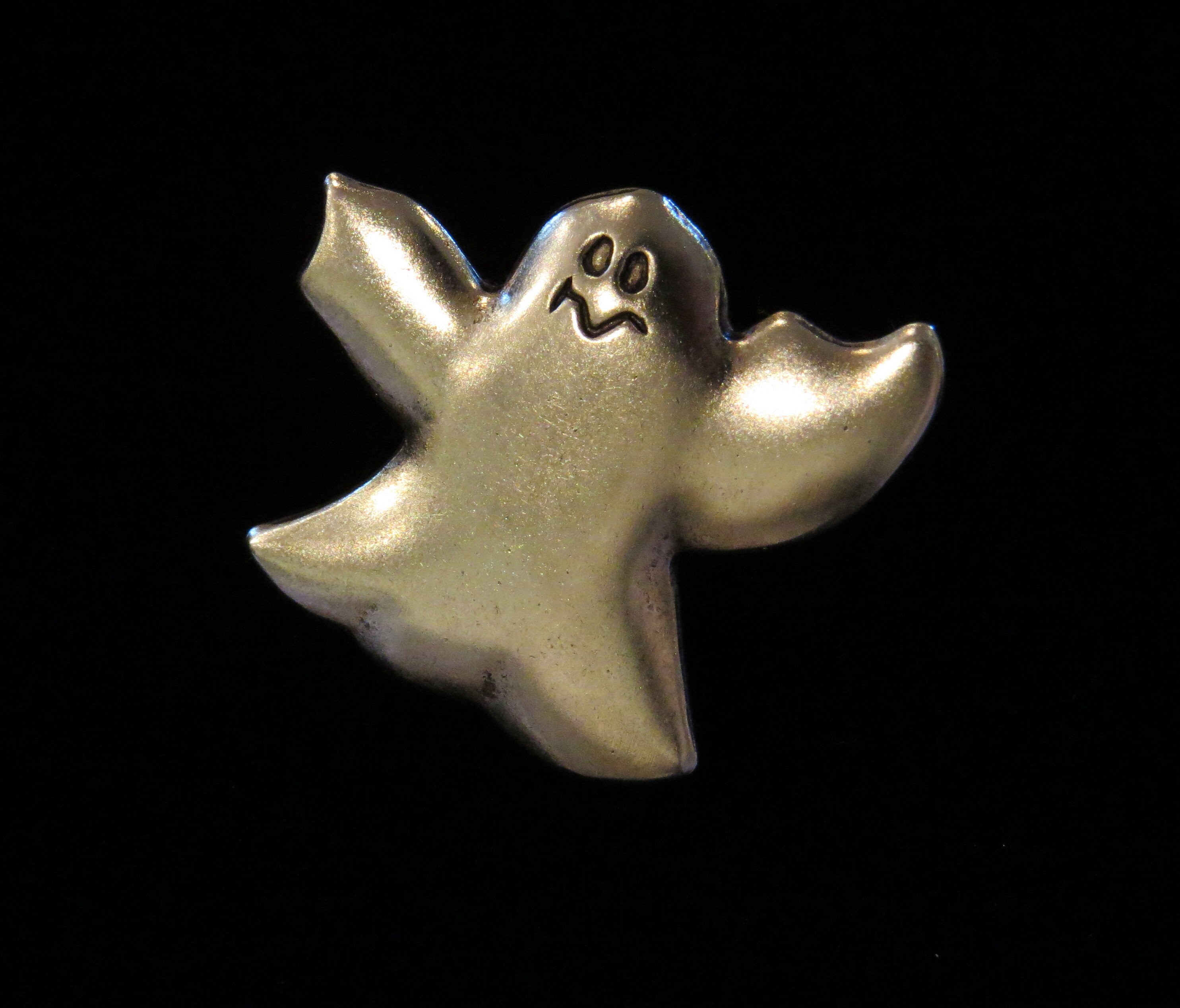Halloween Ghost Tack Pin Brooch Oxidized Matte Silver Spook - Etsy