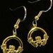 Claddagh Earrings 24 Karat Gold Plate or Oxidized Matte Silver - Etsy