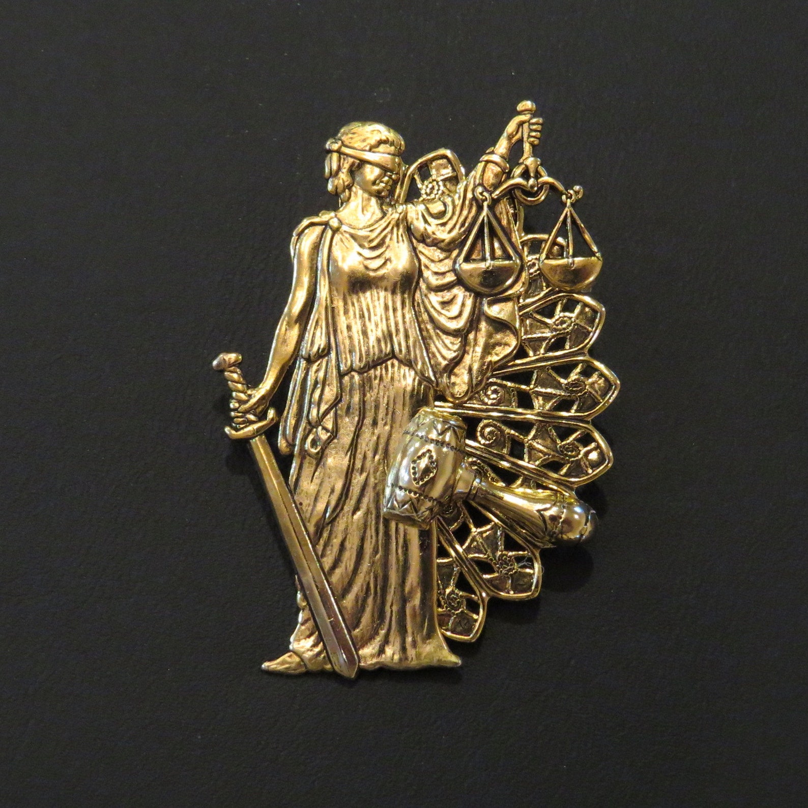 Attorney Pin Brooch Lawyer 24 Karat Gold Plate or Silver Plate ...