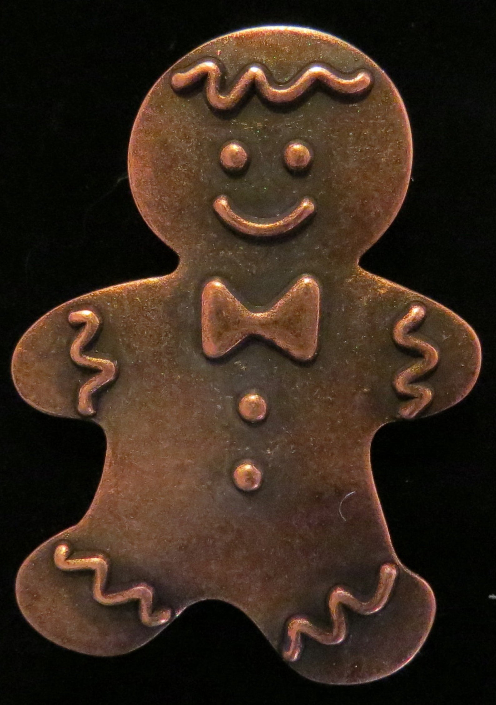 Ginger Bread Man Pin Copper Gingerbread Boy Christmas Holiday - Etsy
