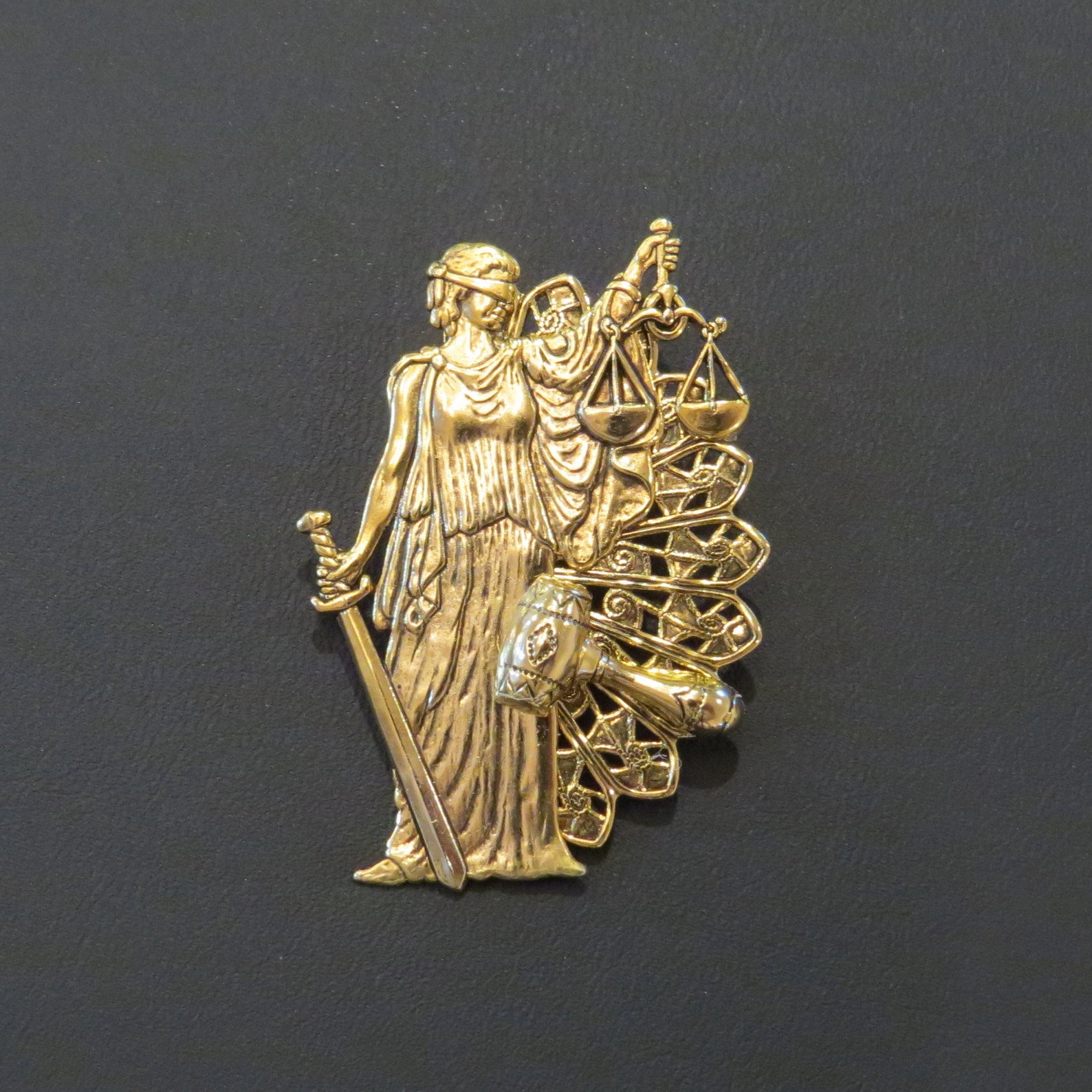 Attorney Pin Brooch Lawyer 24 Karat Gold Plate or Silver Plate ...
