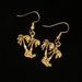Palm Trees Oasis Earrings 24 Karat Gold Plate or Oxidized - Etsy