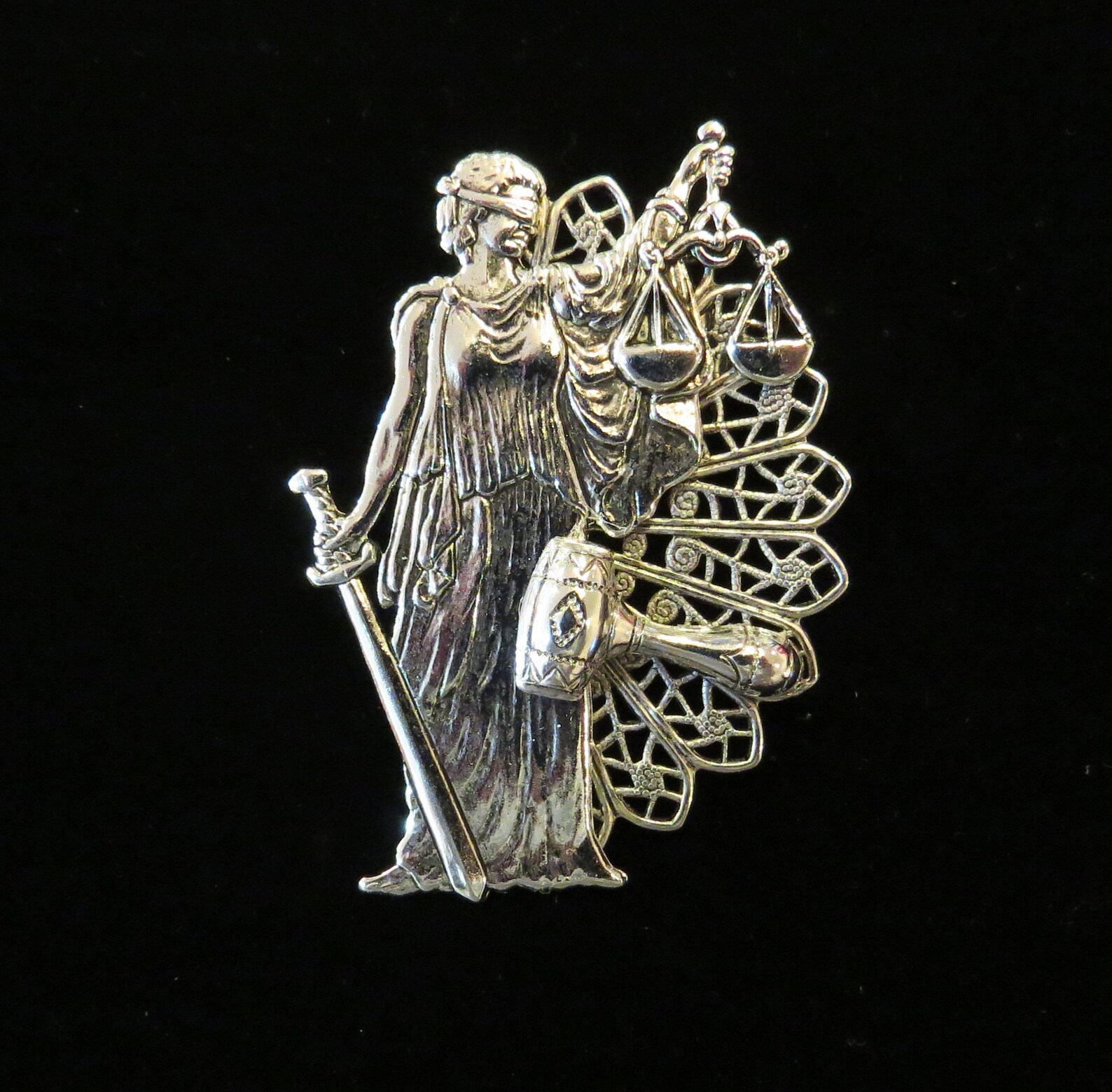 Attorney Pin Brooch Lawyer 24 Karat Gold Plate or Silver Plate ...