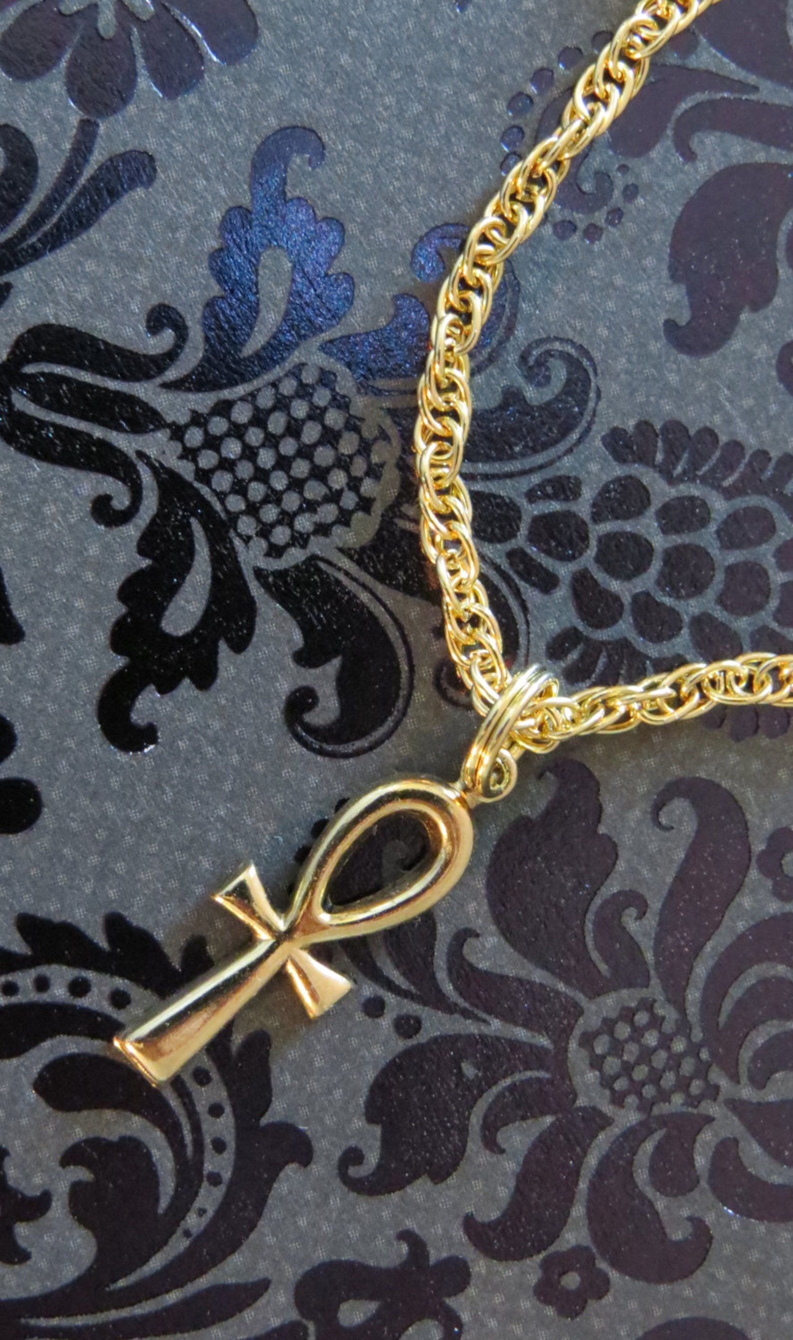 Cleopatra Ankh Egyptian Eternal Cross Anklet Ankle Bracelet 24 Karat ...