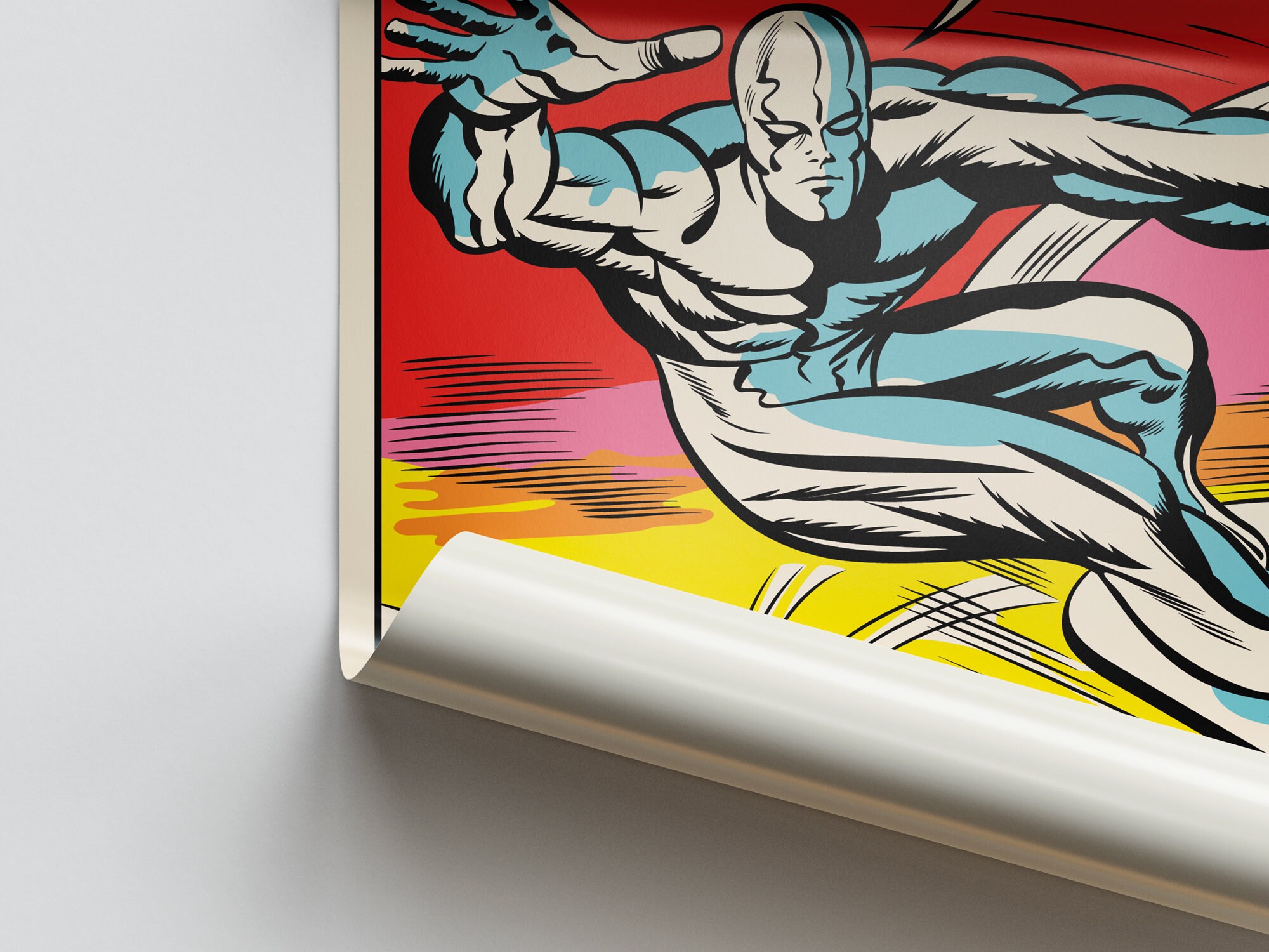 Poster Pop Art Silver Surfer Vintage Poster Poster Pop Art - Etsy