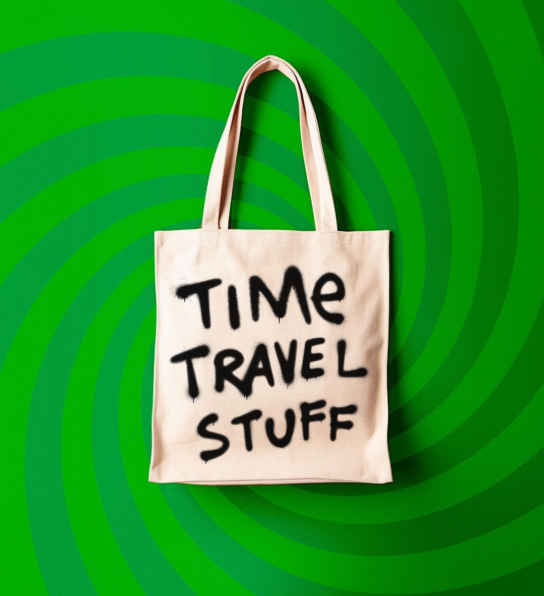 Time Travel Stuff Tote Bag - Cotton Bag, Canvas Bag, Shopping Bag ...