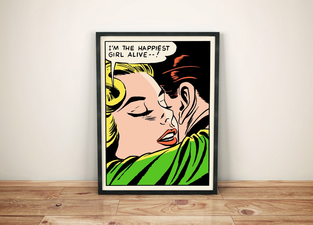 Poster Comics Vintage Poster Poster Pop Art Rare Print - Etsy