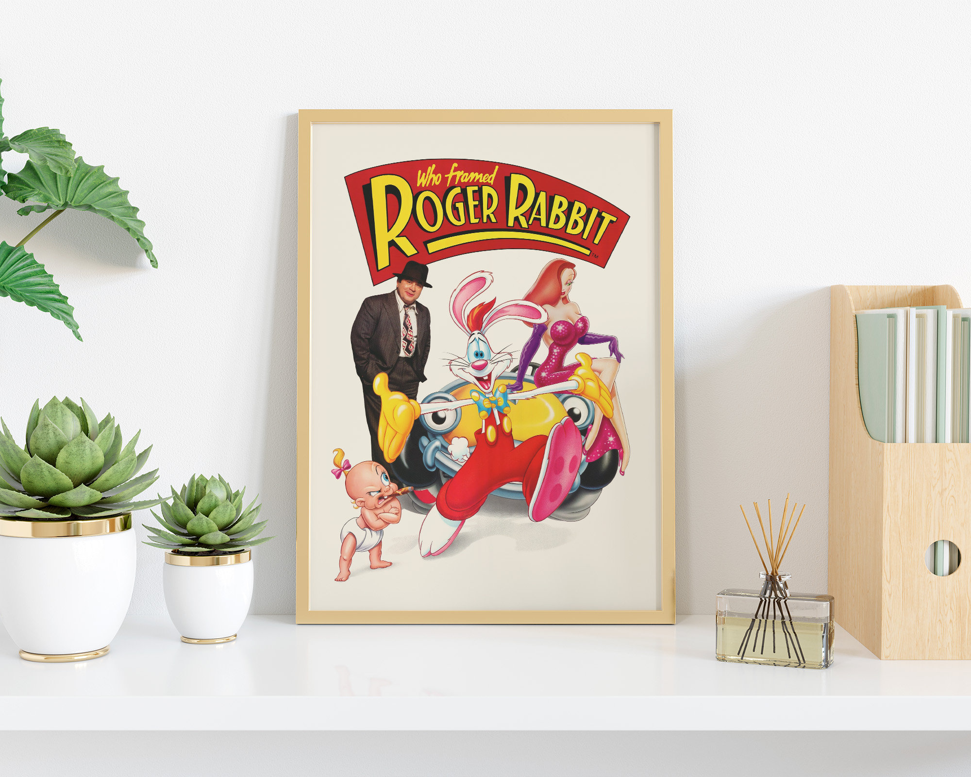 Roger Rabbit Poster, Illustrated Poster, Animated Film Poster, Pop ...