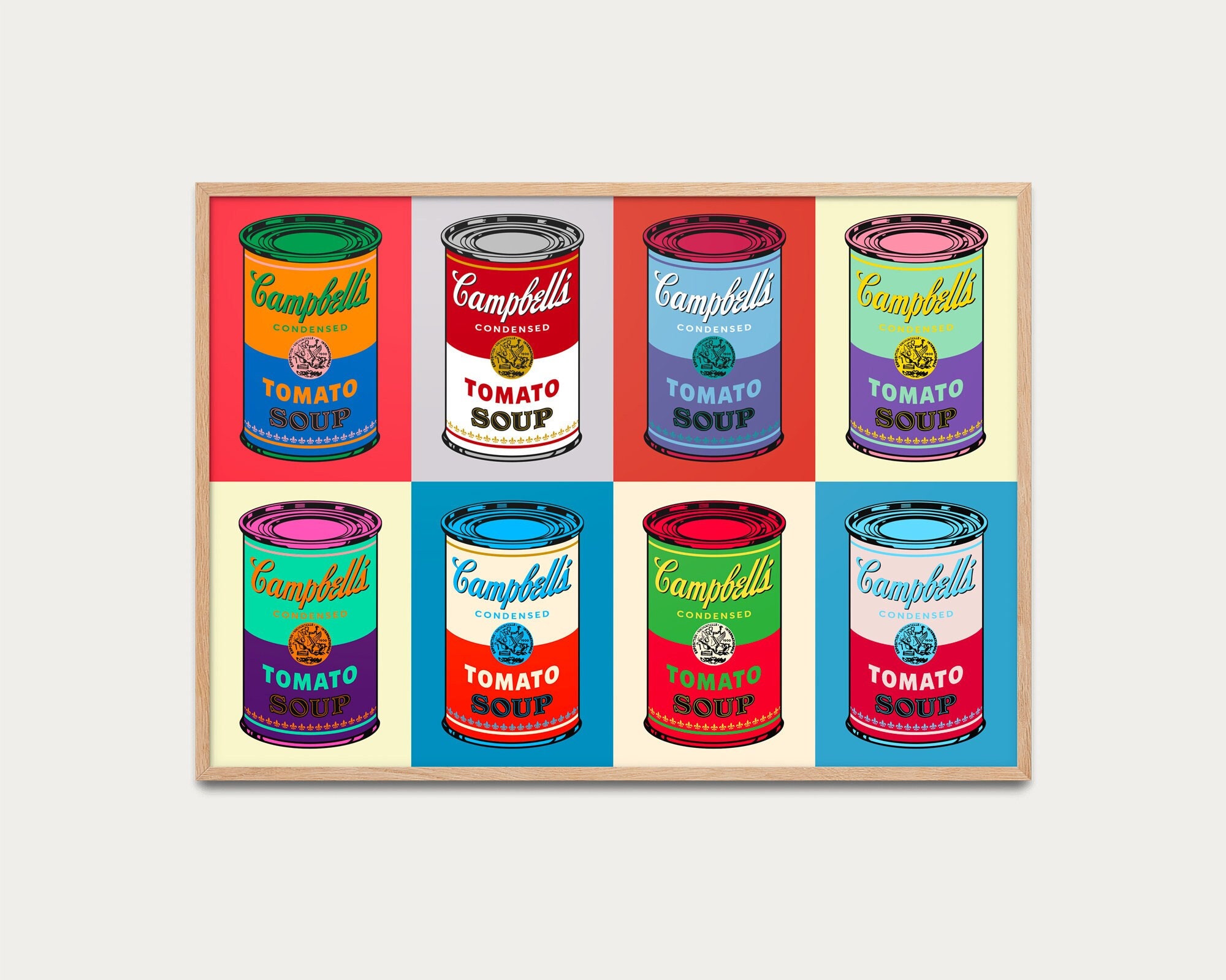 Poster Pop Art Campbell s Tomato Soup Vintage Poster Poster Pop Art Classic Poster Mural Decoration Poster Pop Art Andy Warhol Etsy