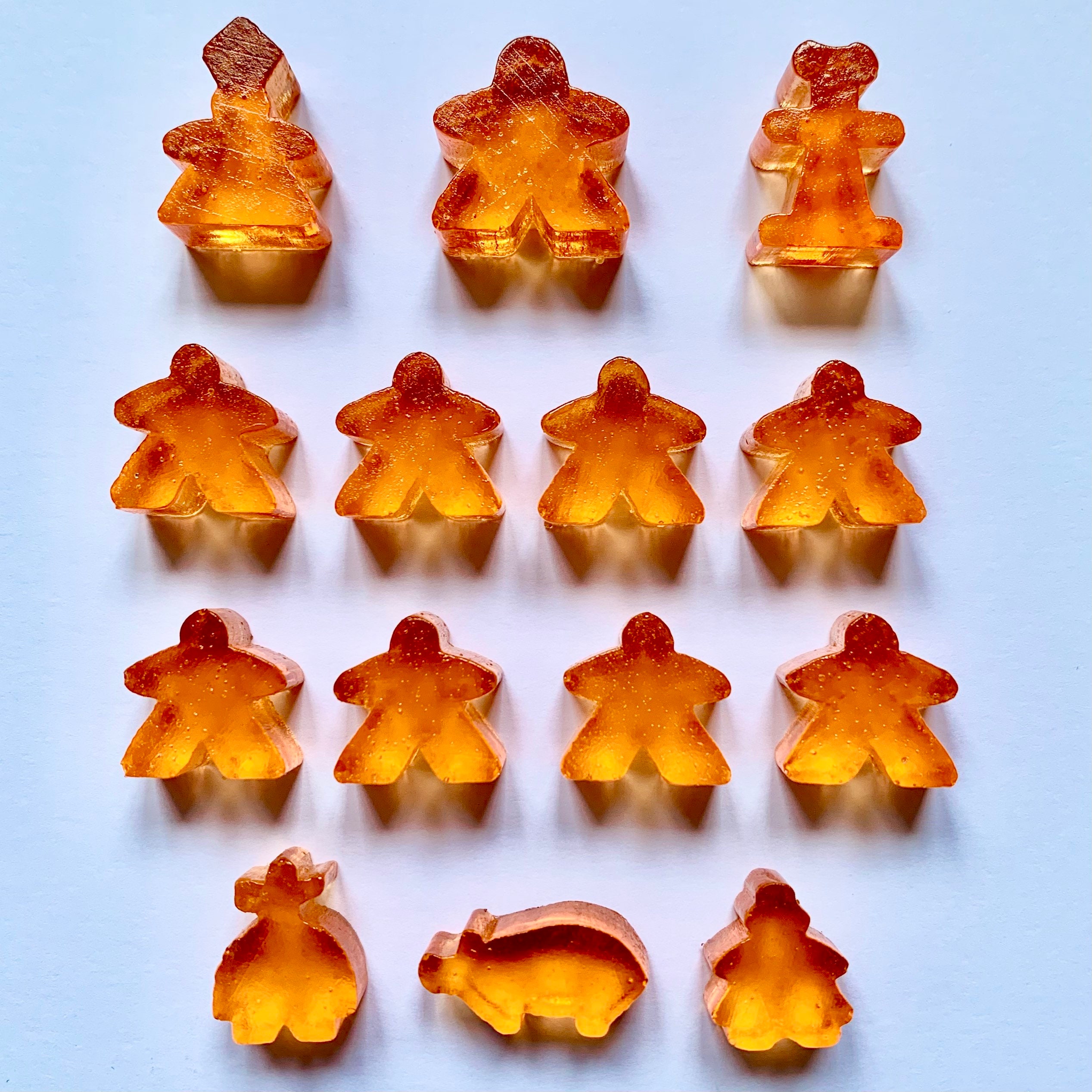 Meeples Translucent Meeple Gift Set Customised Coloured - Etsy