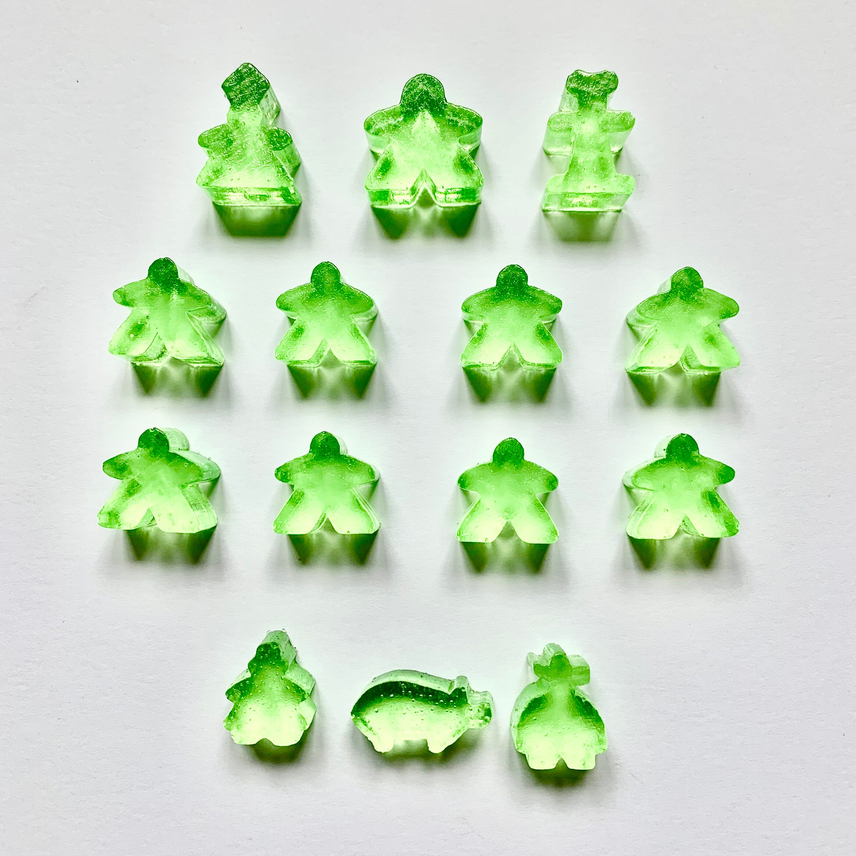 Meeples Translucent Meeple Gift Set Customised Coloured - Etsy