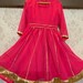 Pink Kathak Dress 4pc Anarkali Costume/kathak Anarkali /bharatnatyam ...