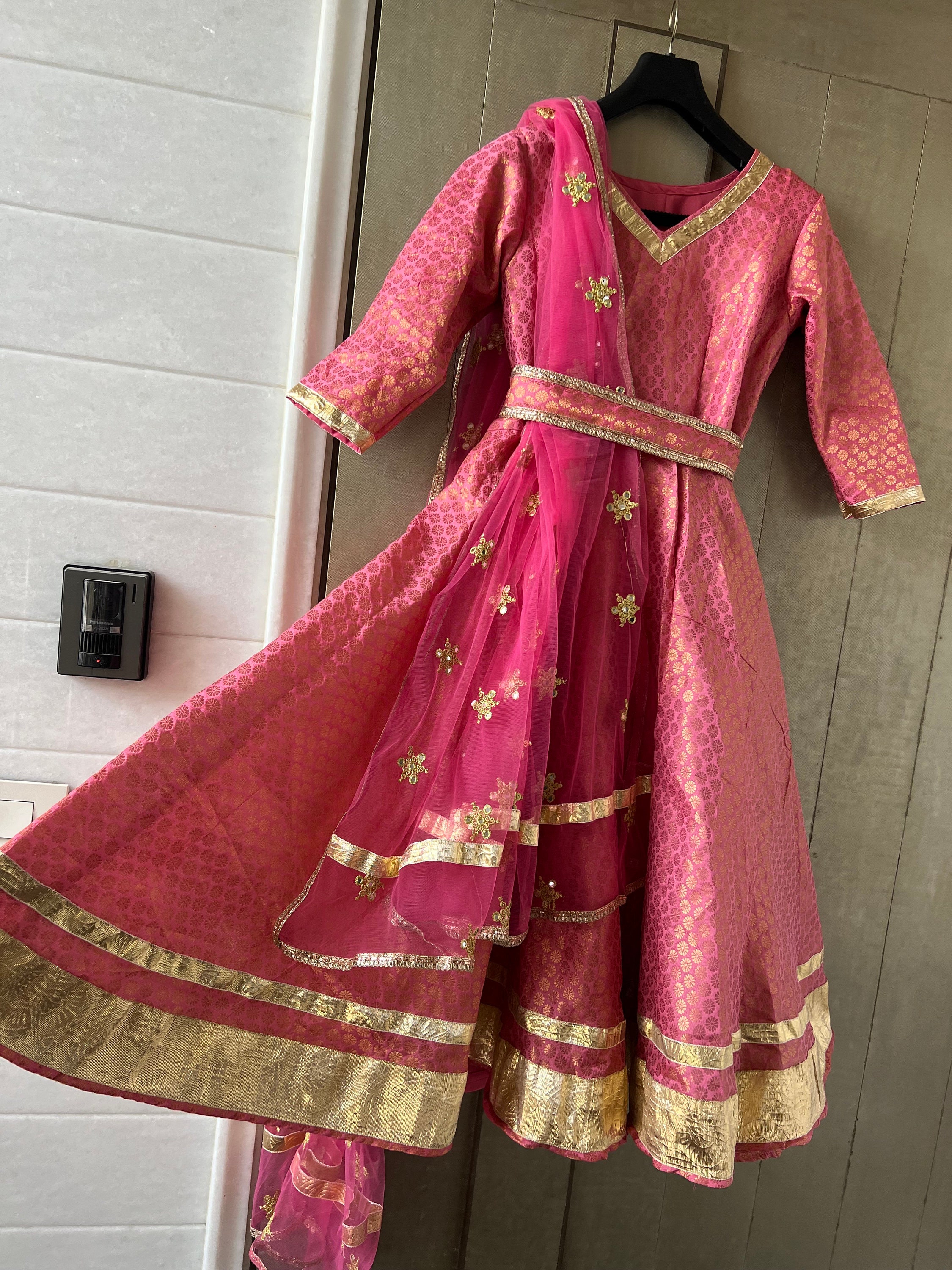 Kathak Anarkali Costume/5pc Set Classic Anarkali/bharatnatyam Dress ...