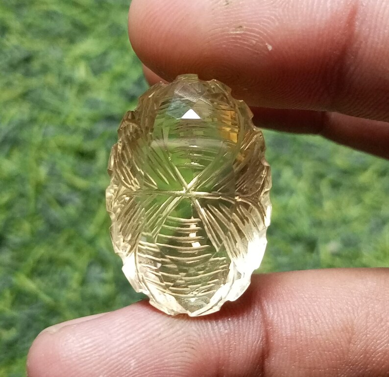 Natural Lemon Quartz Oval Shape Gemstone Loose Gemstone Strawser ...