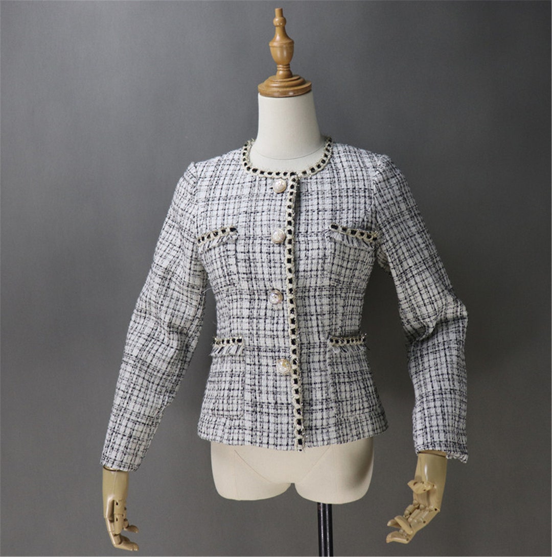 Custom Made Tweed Jacket: Handmade Striped Blazer - Etsy