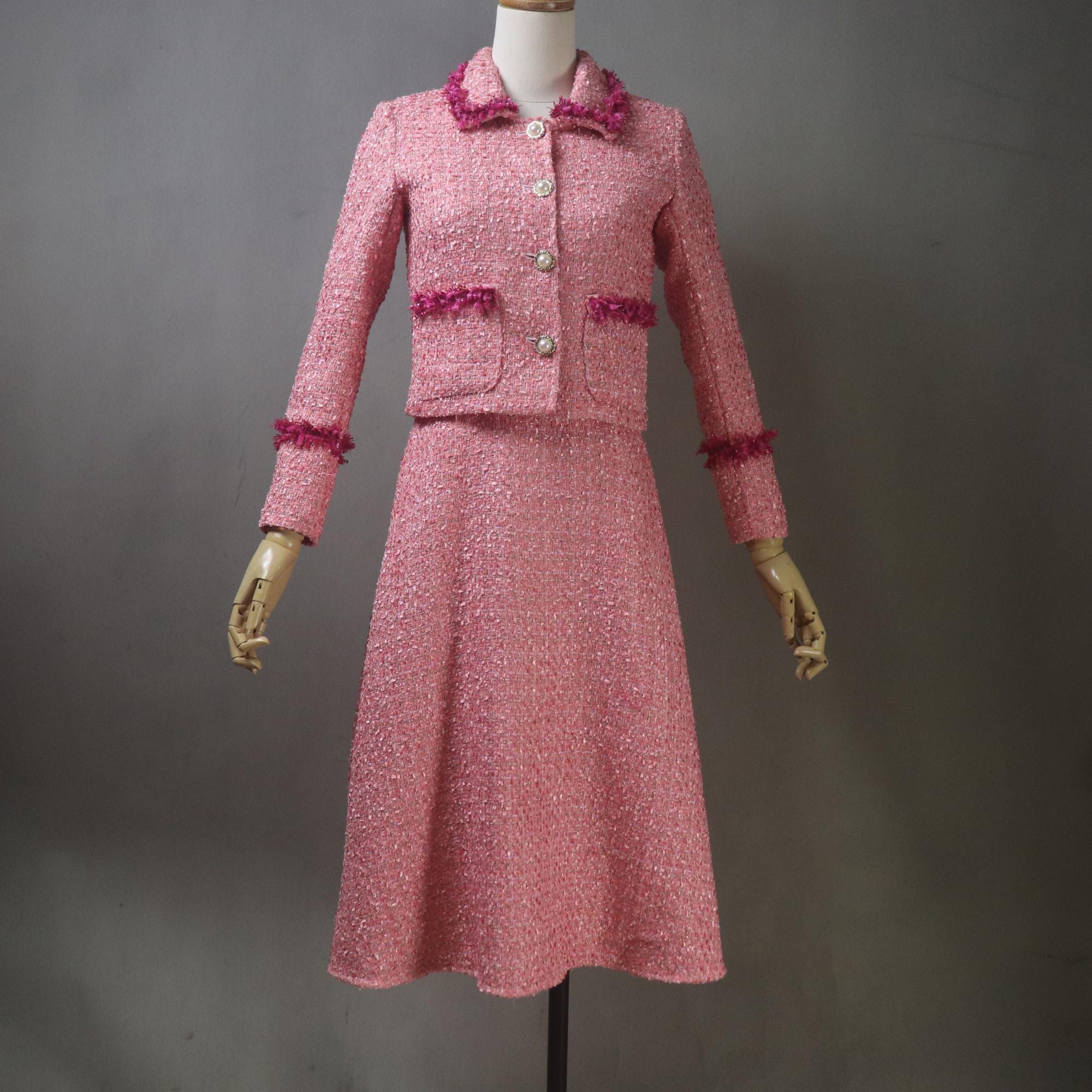Custom Pink Tweed Wizard Professor Cosplay Suit | Magical School ...