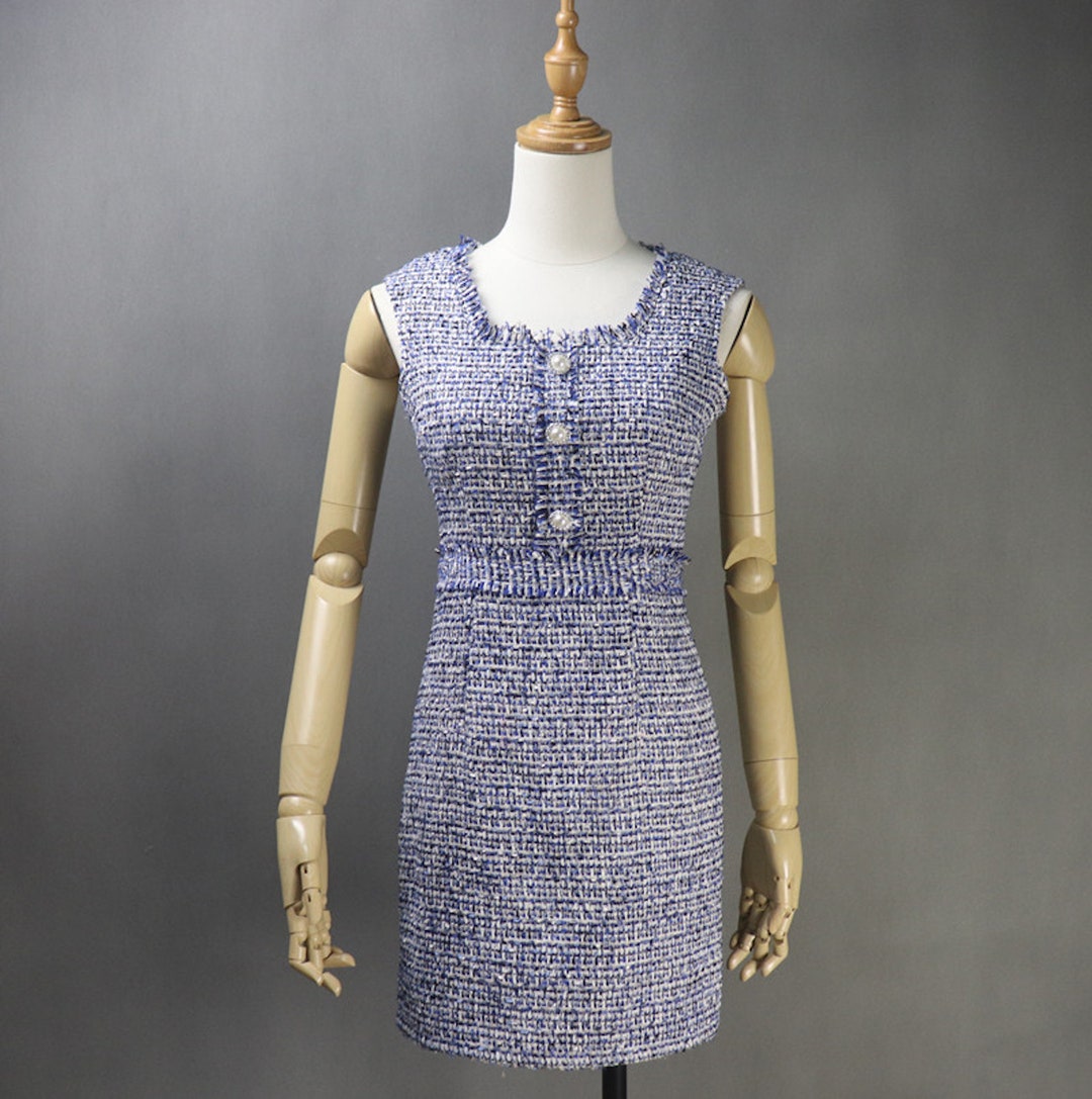 Spring Summer Formal Dress Custom in Any Size Blue Jacket Dress Suit ...