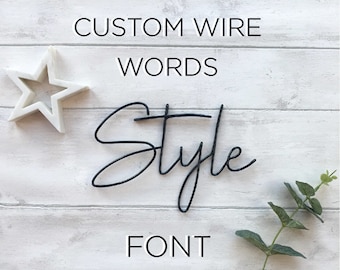 Wire words | Etsy