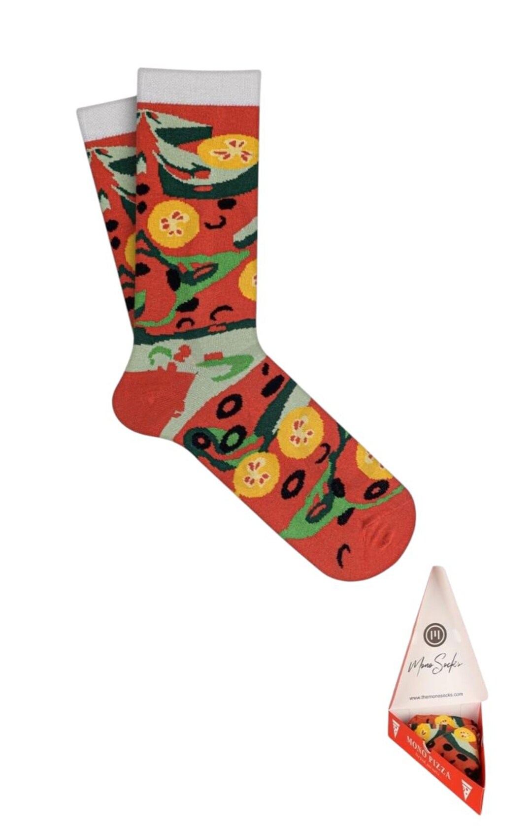 Vege 1-piece Pizza Socks Cotton Socks Bamboo Socks Casual Socks Cozy ...