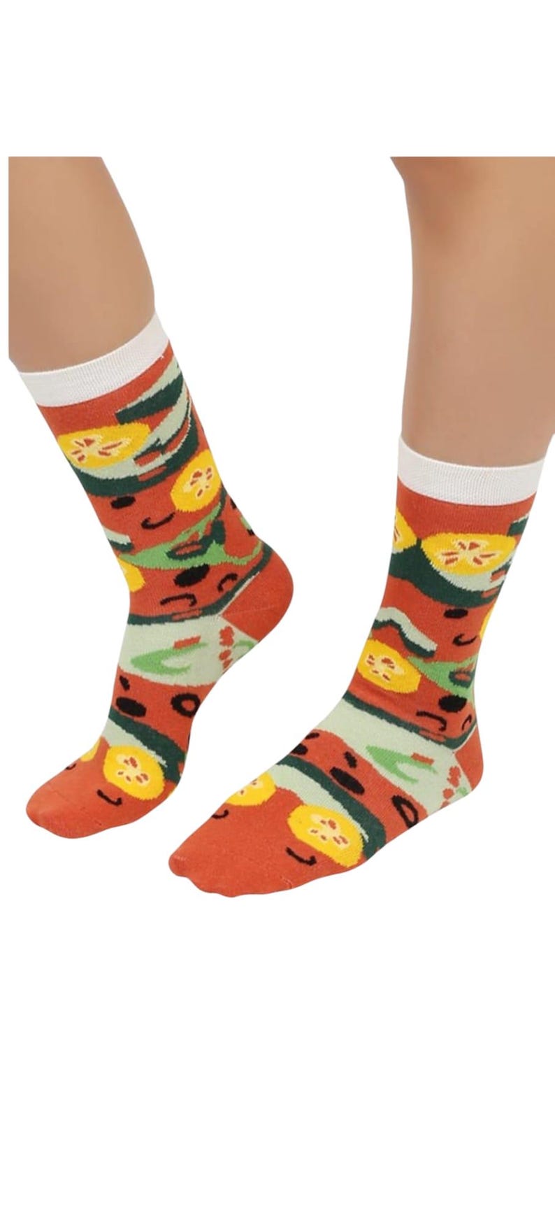 Vege 1-piece Pizza Socks Cotton Socks Bamboo Socks Casual Socks Cozy ...