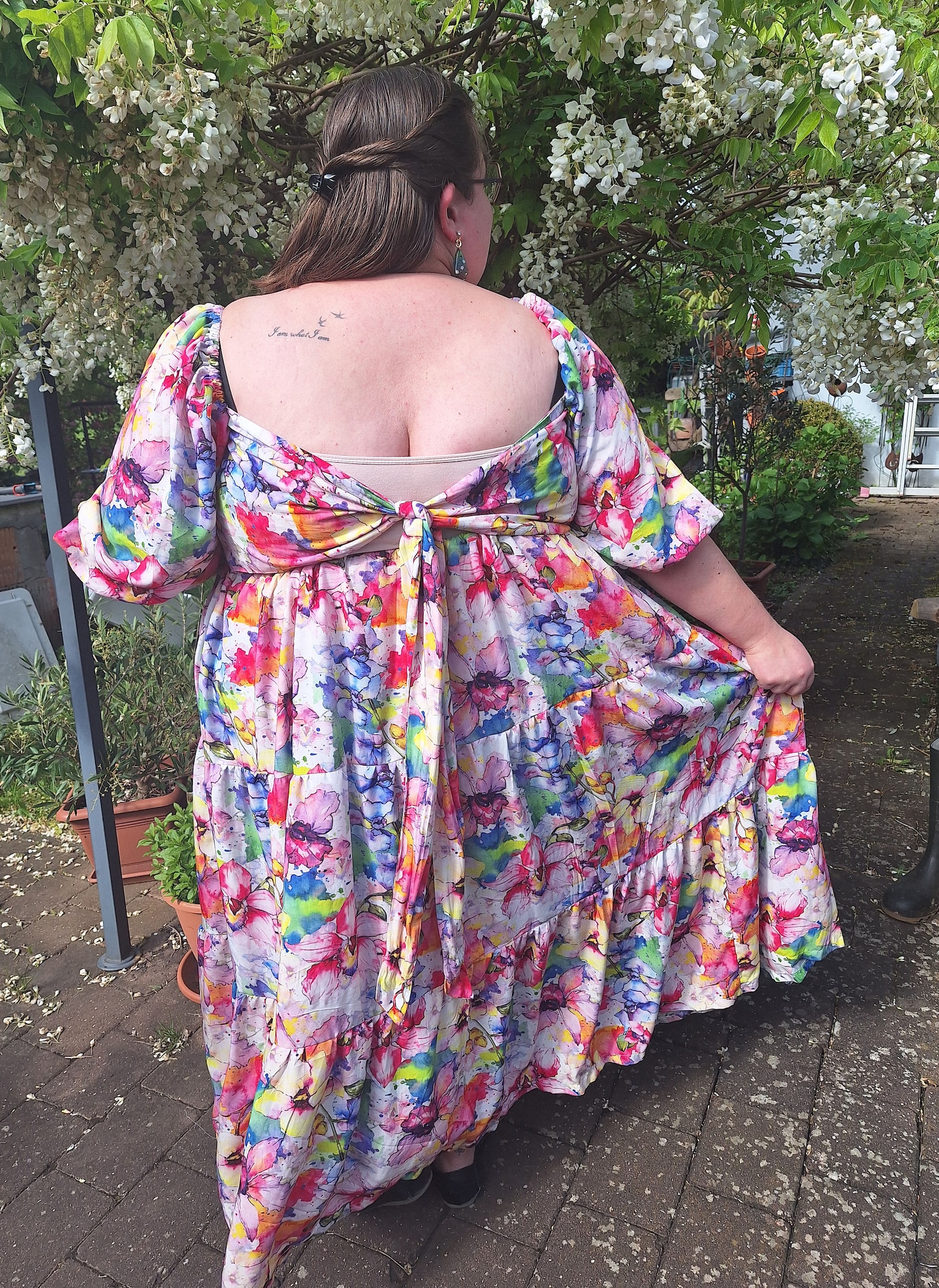 Bow-back Maxi Dress PDF Sewing Pattern | Summer Dress With Tie-back and ...