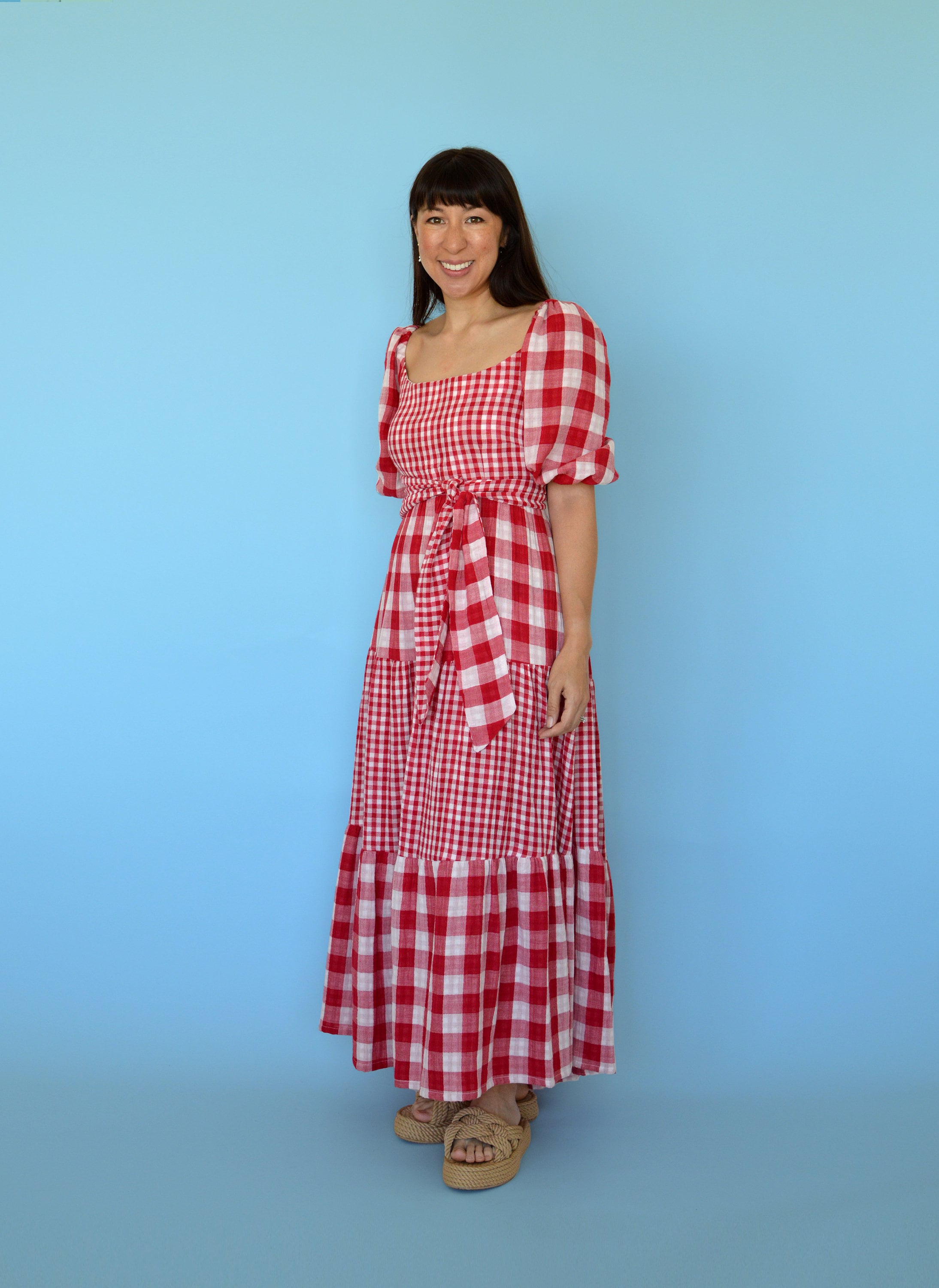 Bow-back Maxi Dress PDF Sewing Pattern | Summer Dress With Tie-back and ...