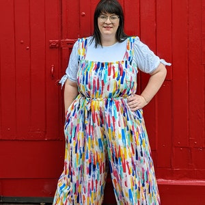 Wide-leg Jumpsuit PDF Sewing Pattern | Easy, Loose, Comfy Jumpsuit | 4 ...