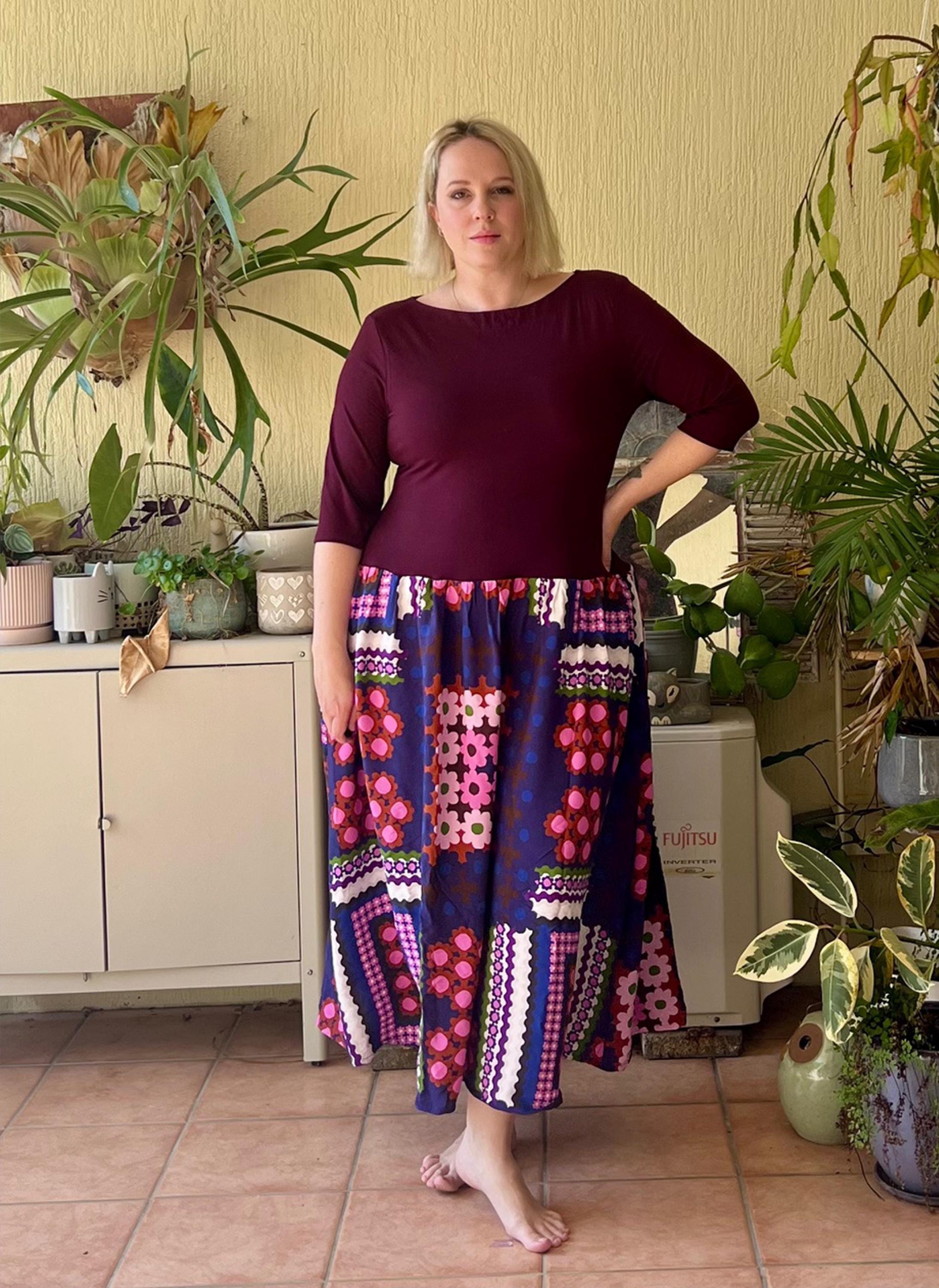 Drop-waist Dress PDF Sewing Pattern | Comfy Vest or Boat-neck Top ...