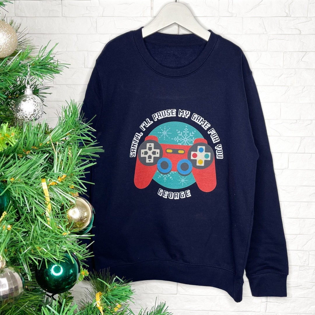 Gamer Kids Christmas Jumper - Etsy