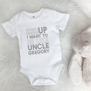 Favourite Uncle Babygrow New Neice New Nephew Personalised Baby Vest ...
