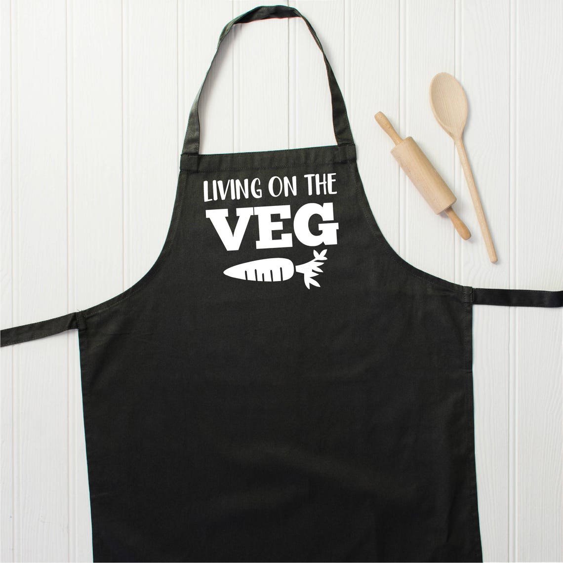 Vegetarian Apron Apron for Vegan Fun Apron for Vegetarian | Etsy