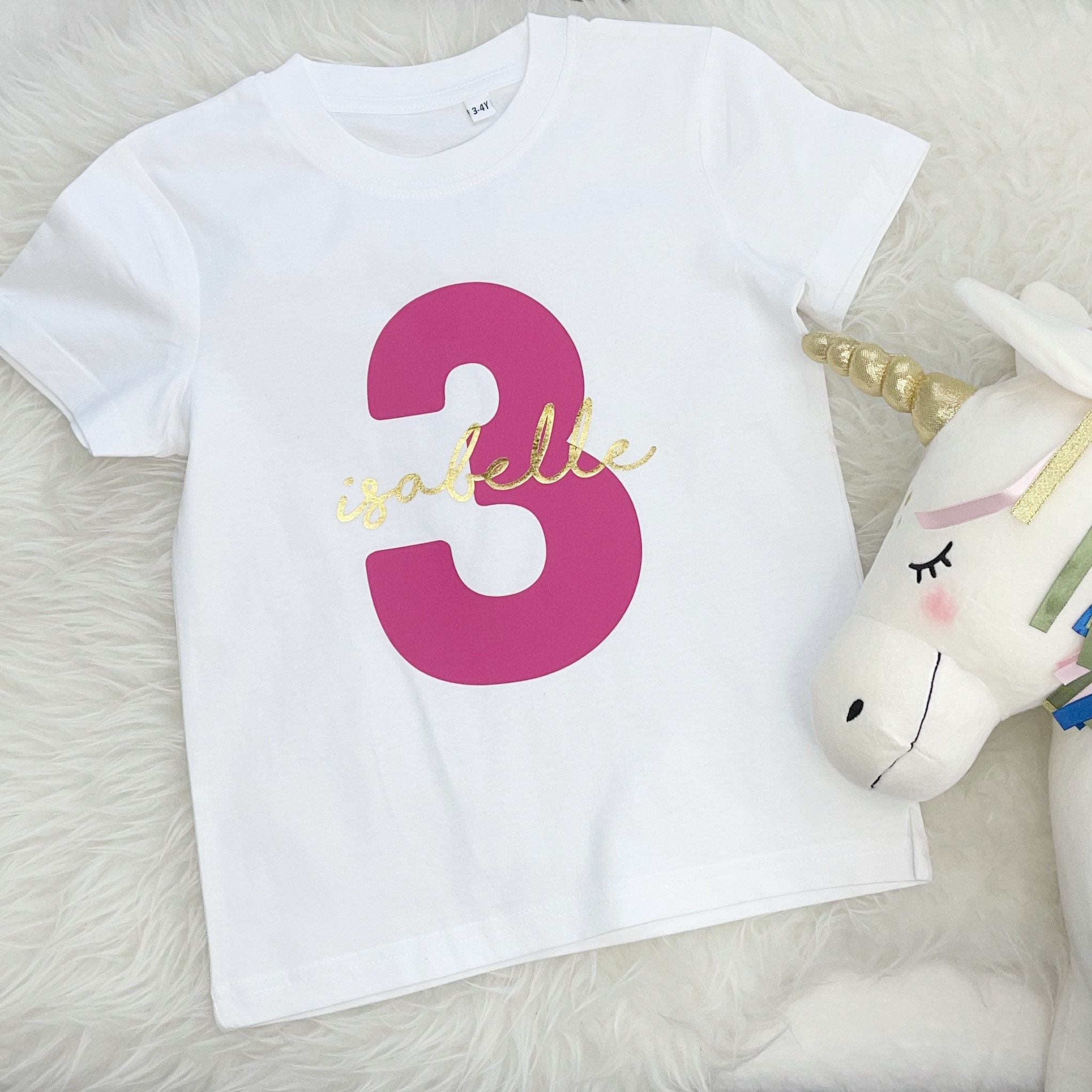 Kids Birthday T Shirt With Name And Age | Etsy