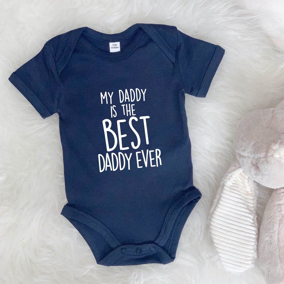 Best Daddy Personalised Babygrow Gift for Dad From Baby Boy Father's ...