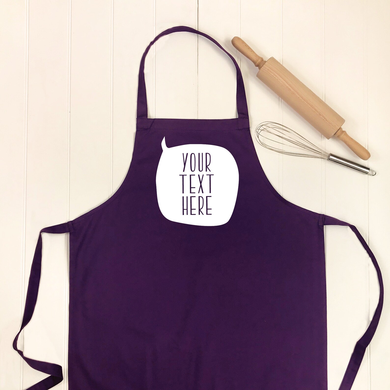 Personalised Apron With Your Own Message Kitchen Apron Fun - Etsy UK