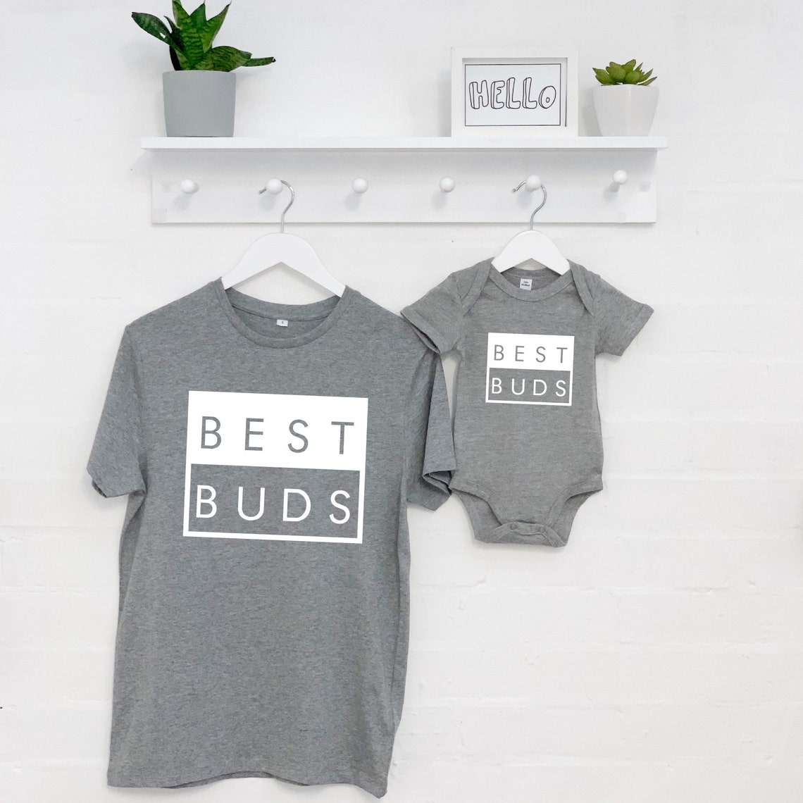 Best Buds Father and Son Matching T Shirt Set - Etsy