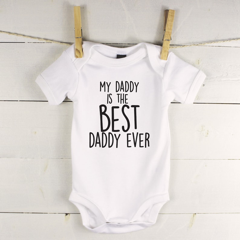 Best Daddy Personalised babygrow Gift for dad from baby boy | Etsy